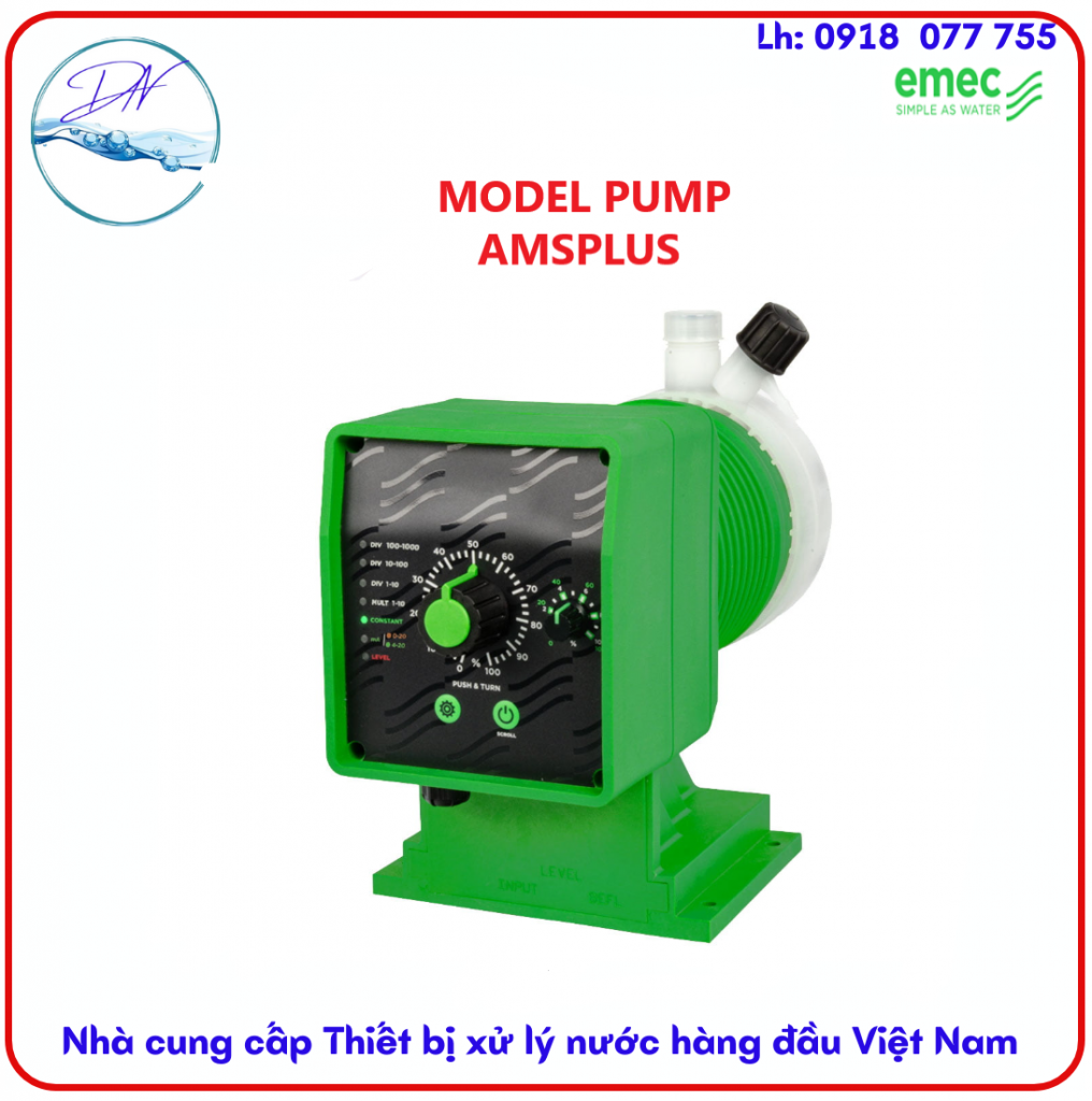 Bơm định lượng Emec AMSPLUS Series 0-60l/h